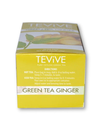 Green Tea Ginger - Case of 6 Boxes – TEVIVE